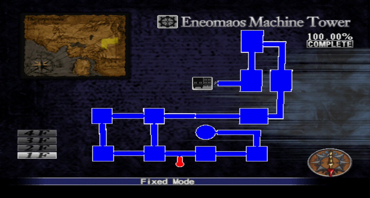 Eneomaos Machine Tower 100% Map - Castlevania Curse of Darkness